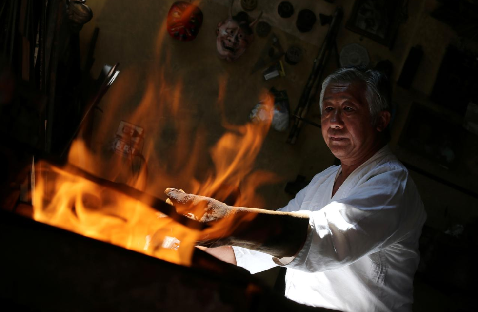 Brazil's 'last samurai' has no plans to stop making katanas