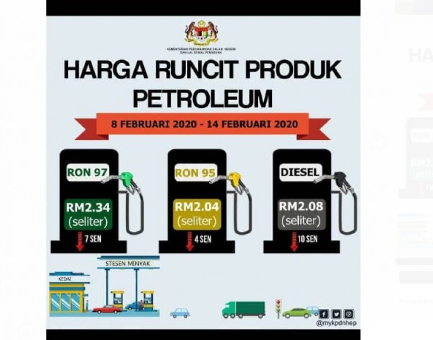RON95, RON97 and diesel prices fall - Lim