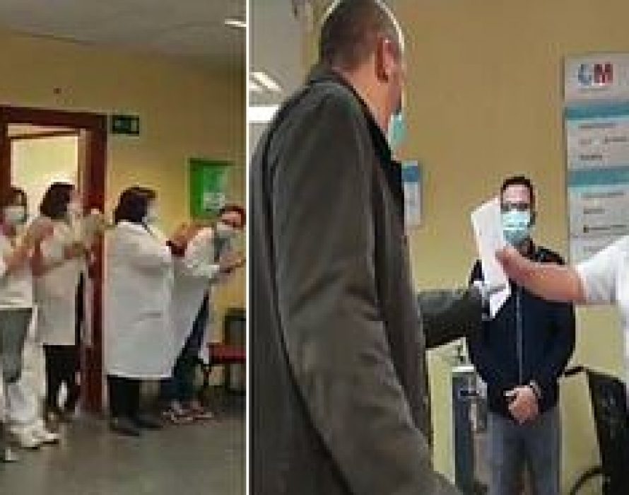 Viral video: Doctors surprise Spanish taxi driver with claps and cash ...