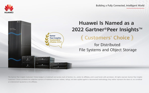 Huawei OceanStor Distributed Storage Is Named as a 2022 Gartner Peer ...
