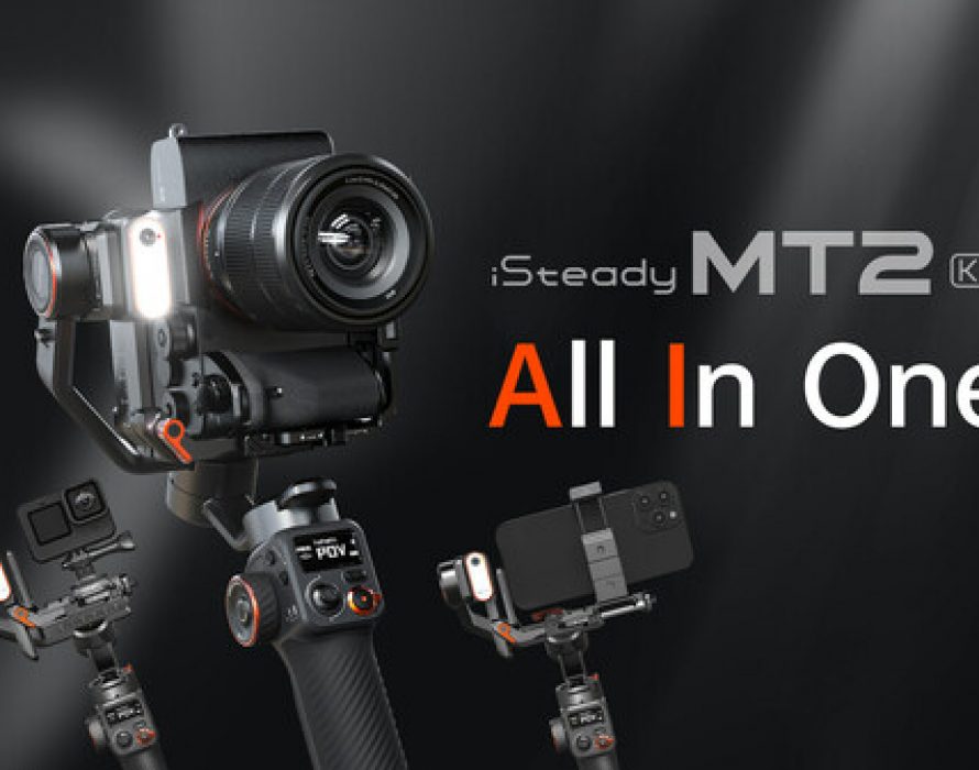 HOHEM iSteady MT2-A 4-In-1 Camera Stabilizer with Magnetic AI Tracking and RGB Fill Light - The ...